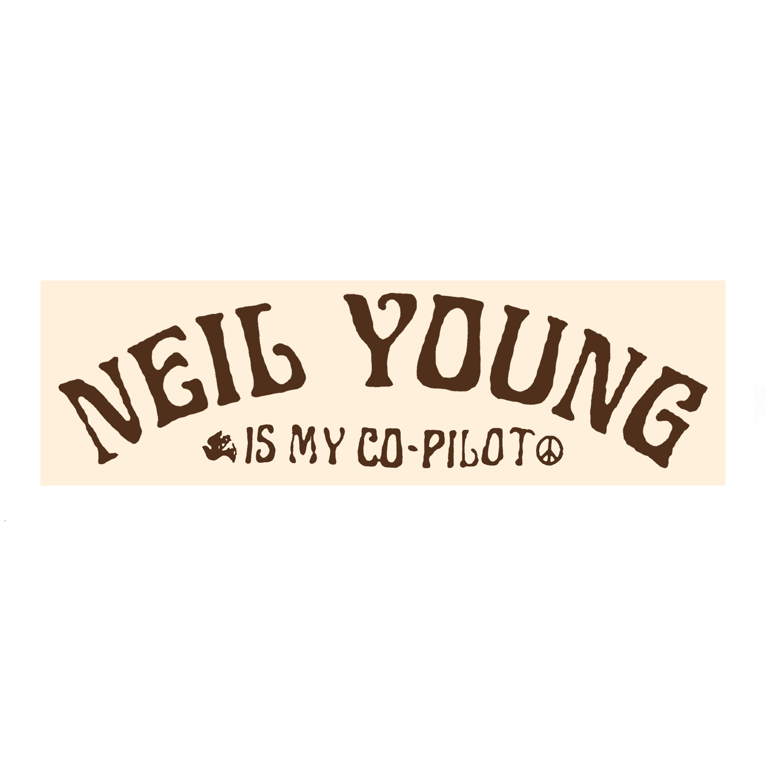 Co-Pilot Bumper Sticker | Neil Young US Official Store